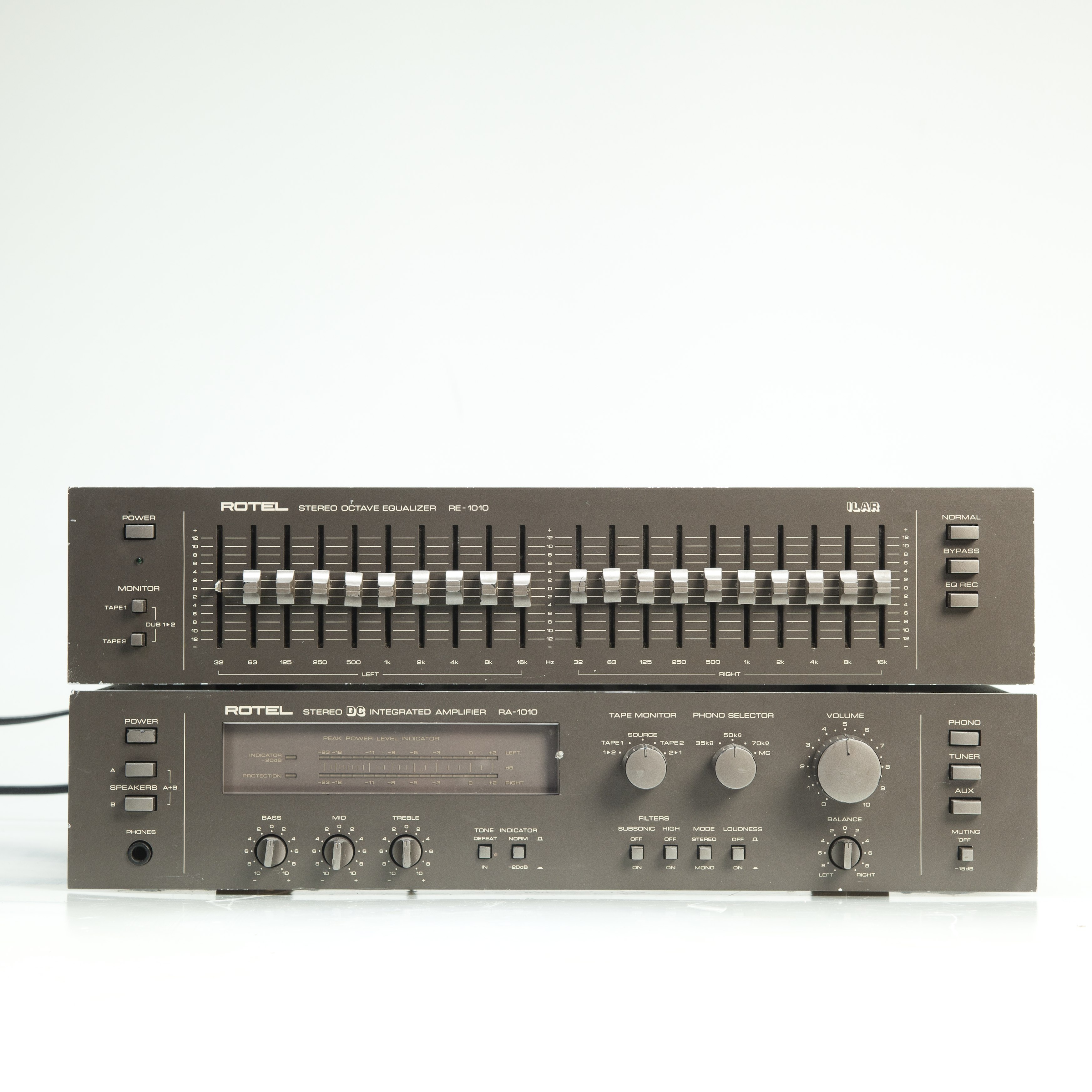 Rotel - RA-1010 + RE-1010 - zesilovač ke gramofonu