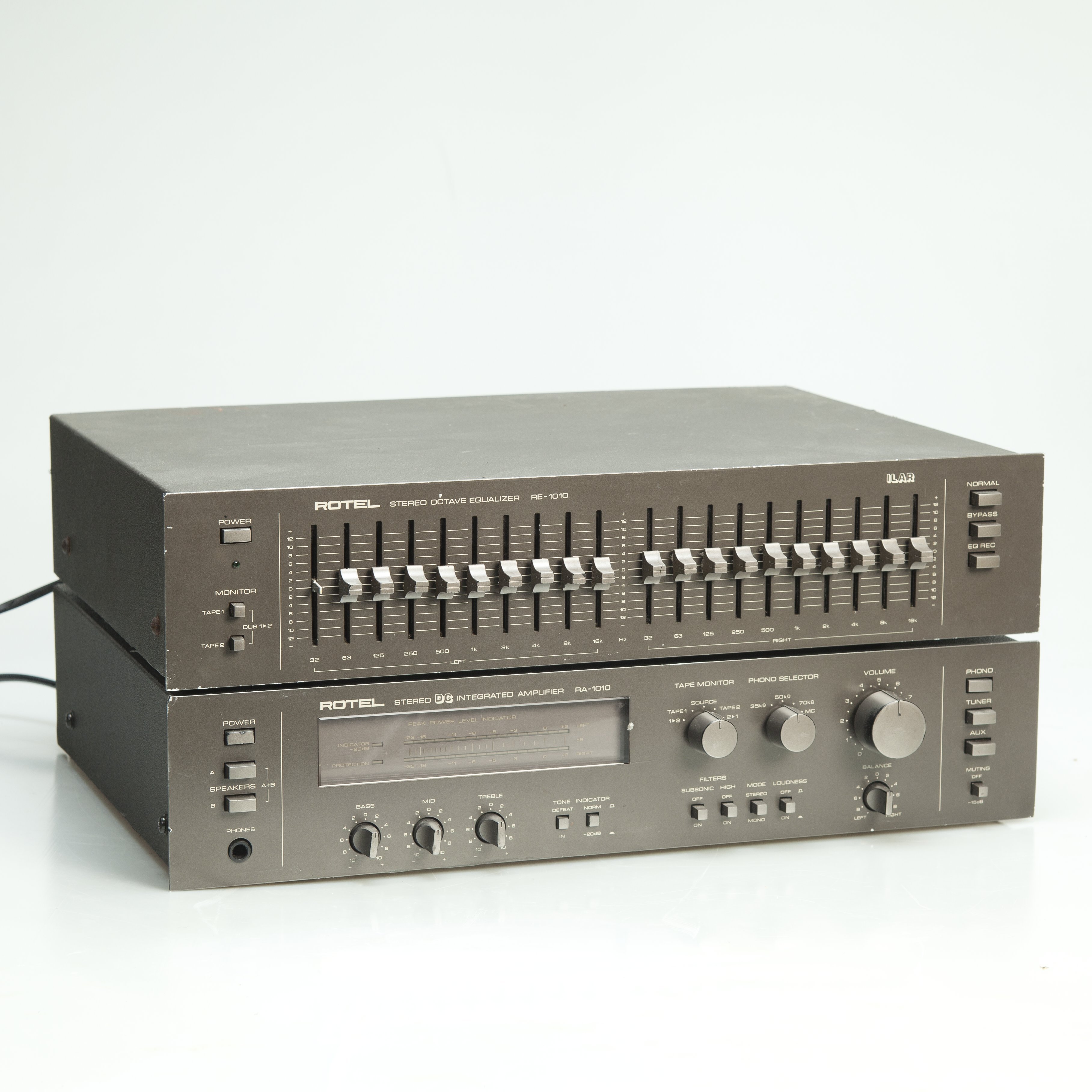 Rotel - RA-1010 + RE-1010 - zesilovač ke gramofonu