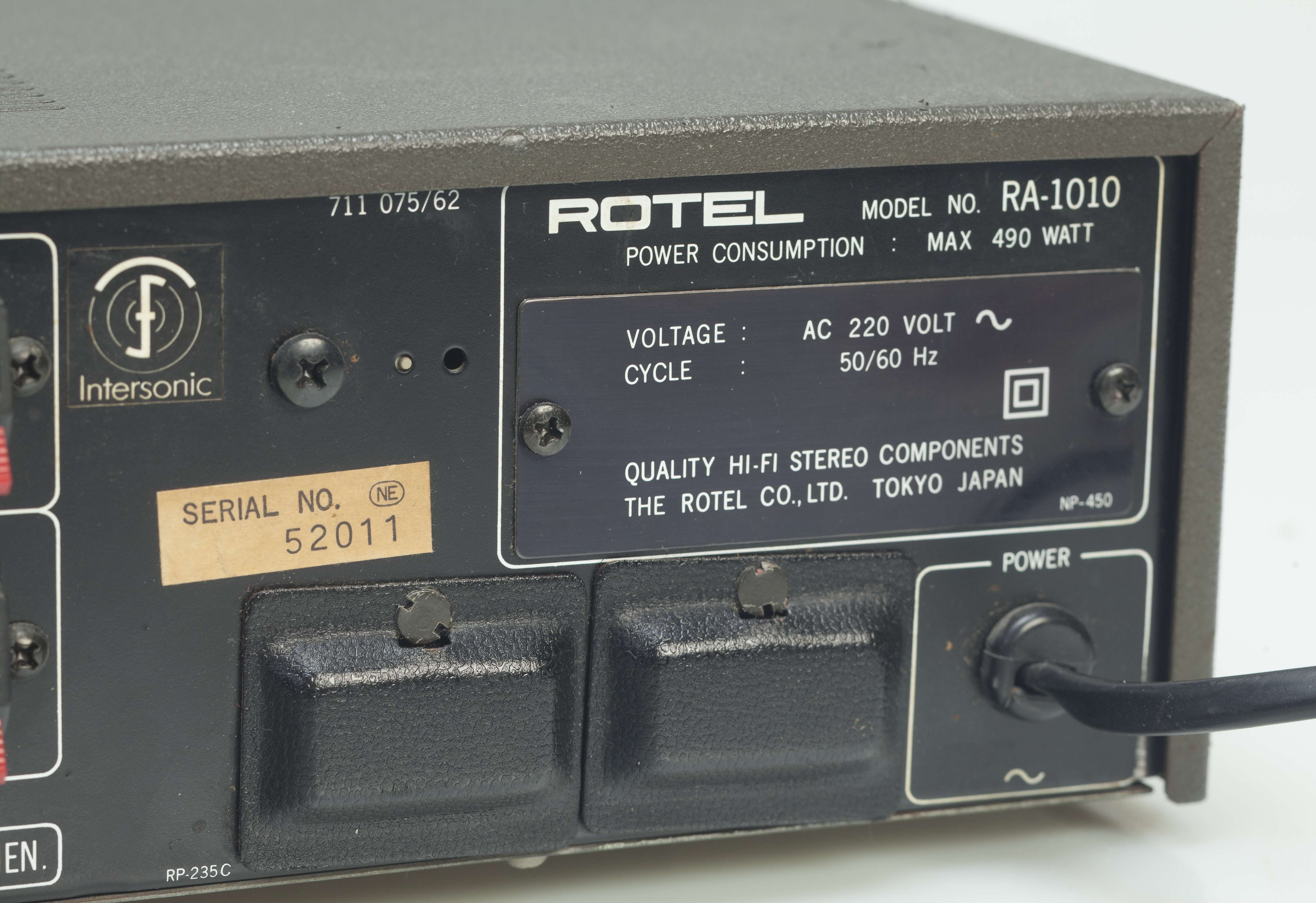 Rotel - RA-1010 + RE-1010 - zesilovač ke gramofonu