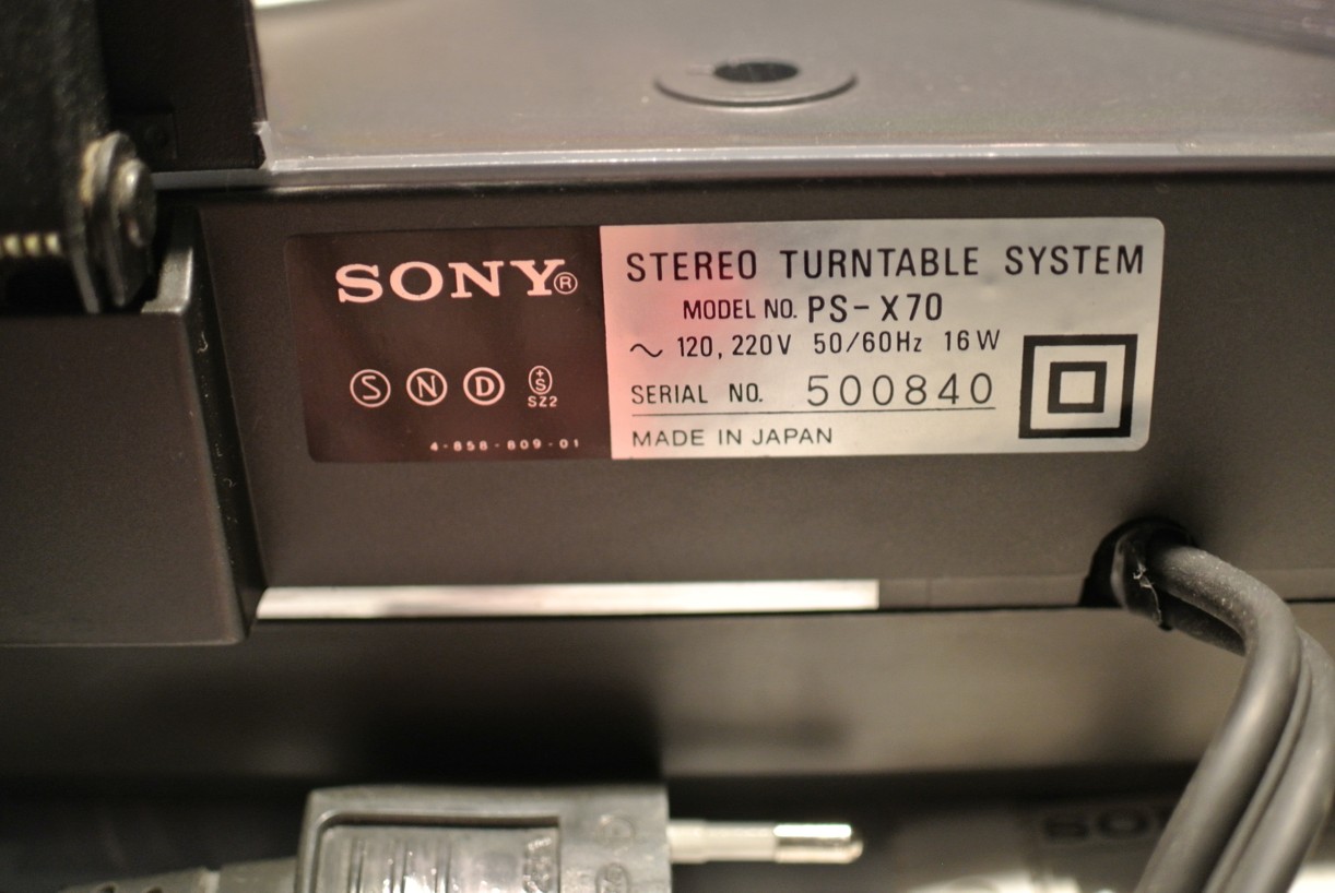 Sony - PSX-70 - Turntable